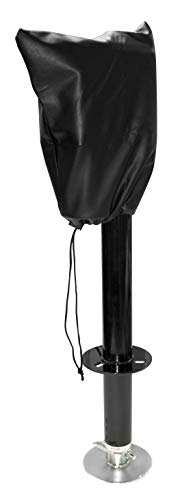 Quick Products JQ-3500B Power A-Frame Electric Tongue Jack with LED Work Light and Permanent Ground Wiring for Camper Trailer, RV - 3,650 lbs. Capacity (Higher then Standard 3,500 lbs. Jack!), Black