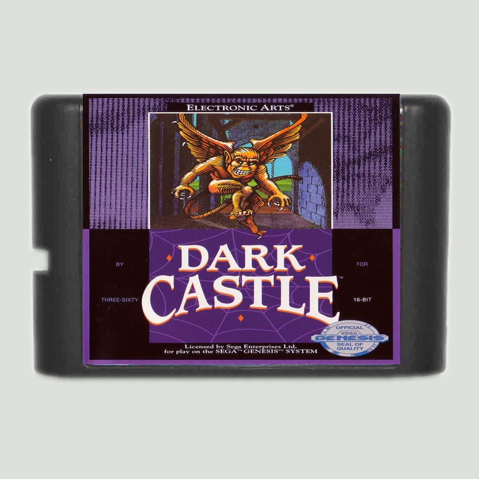 Dark Castle 16 Bit MD Game Card For Sega Mega Drive For Genesis (Black)