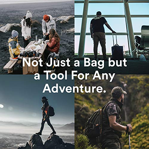Fitdom Tactical Toiletry Bag Dopp Kit Case For Men. Perfect For Travel & Storage. Fits Large & Small Cosmetic Makeup, Clipper, Toothbrush, Shower, Shaving & Grooming Care. Best Overnight Organizer