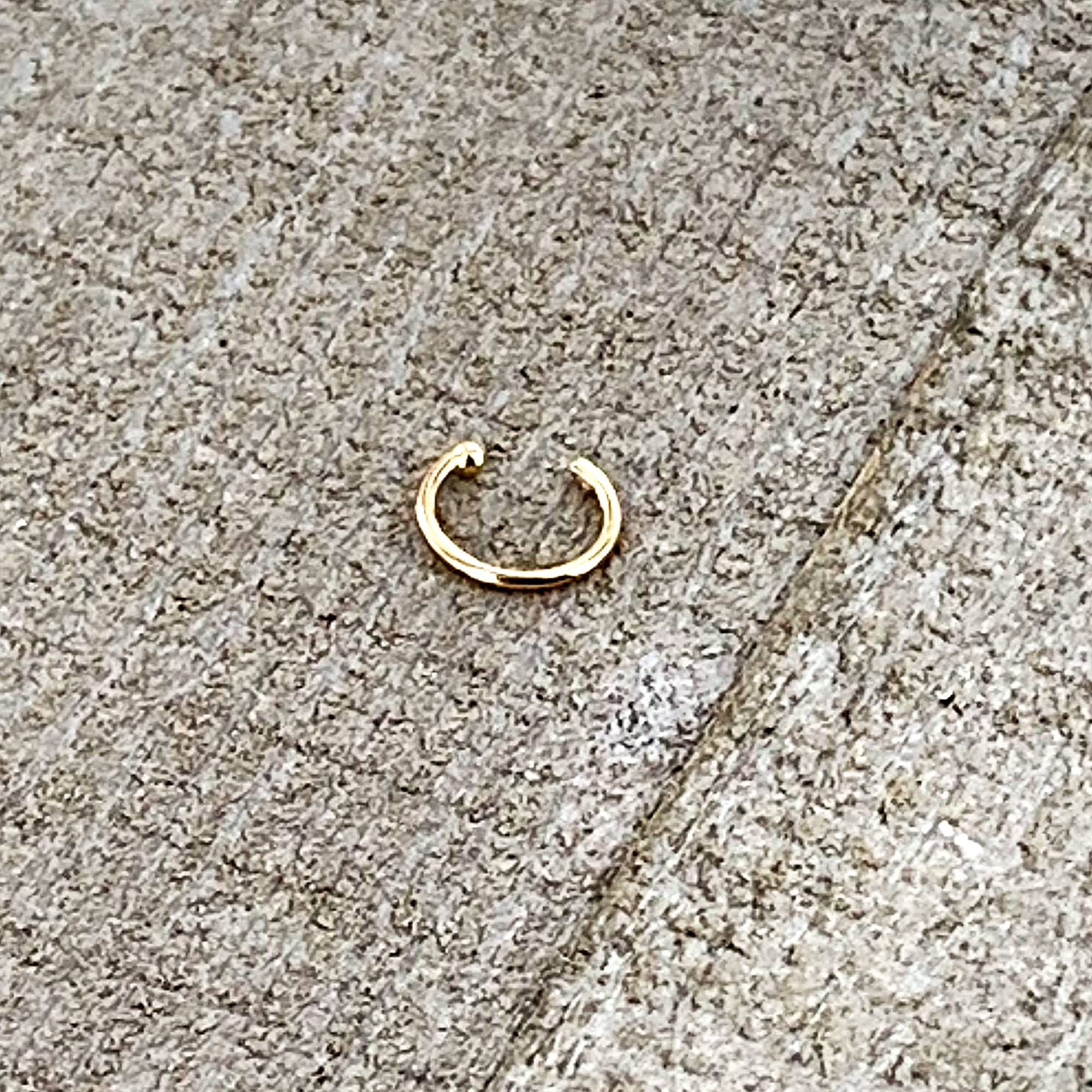 Body Candy Tiny Nose Ring Hoop 20 Gauge 1/4" Solid 14k Yellow Gold Nose Hoop Xtra Small Diameter