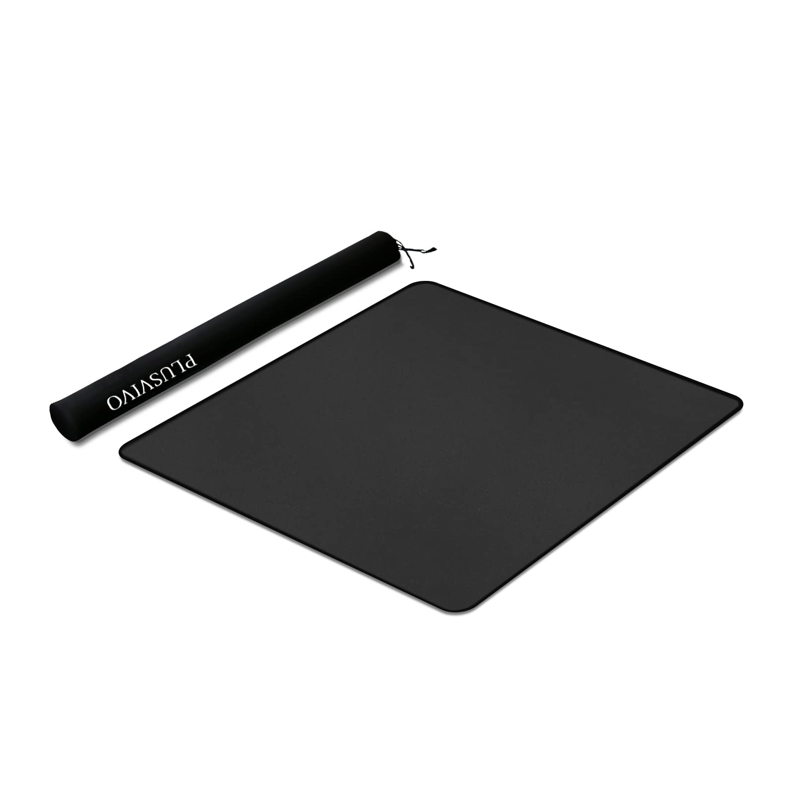 plusvivo Mahjong Mat Anti Slip and Noise Reduction Table Cover for Mahjon Paigow Poker Dominos 32.6" x 32.6"(83cm x 83cm) Black