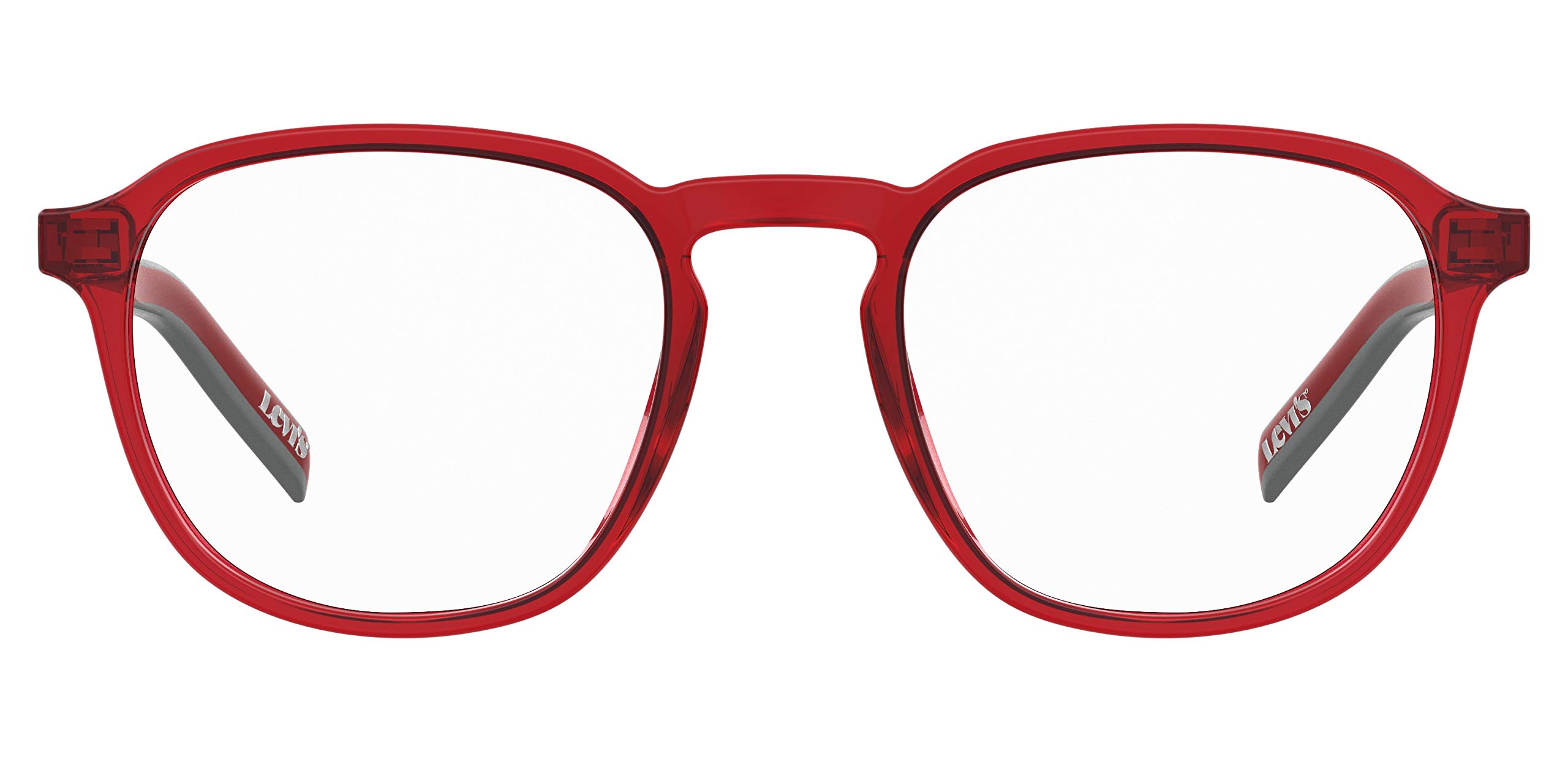 Levi's Women's LV 1024 Round Prescription Eyeglass Frames, Blue/Demo Lens, 50mm, 20mm