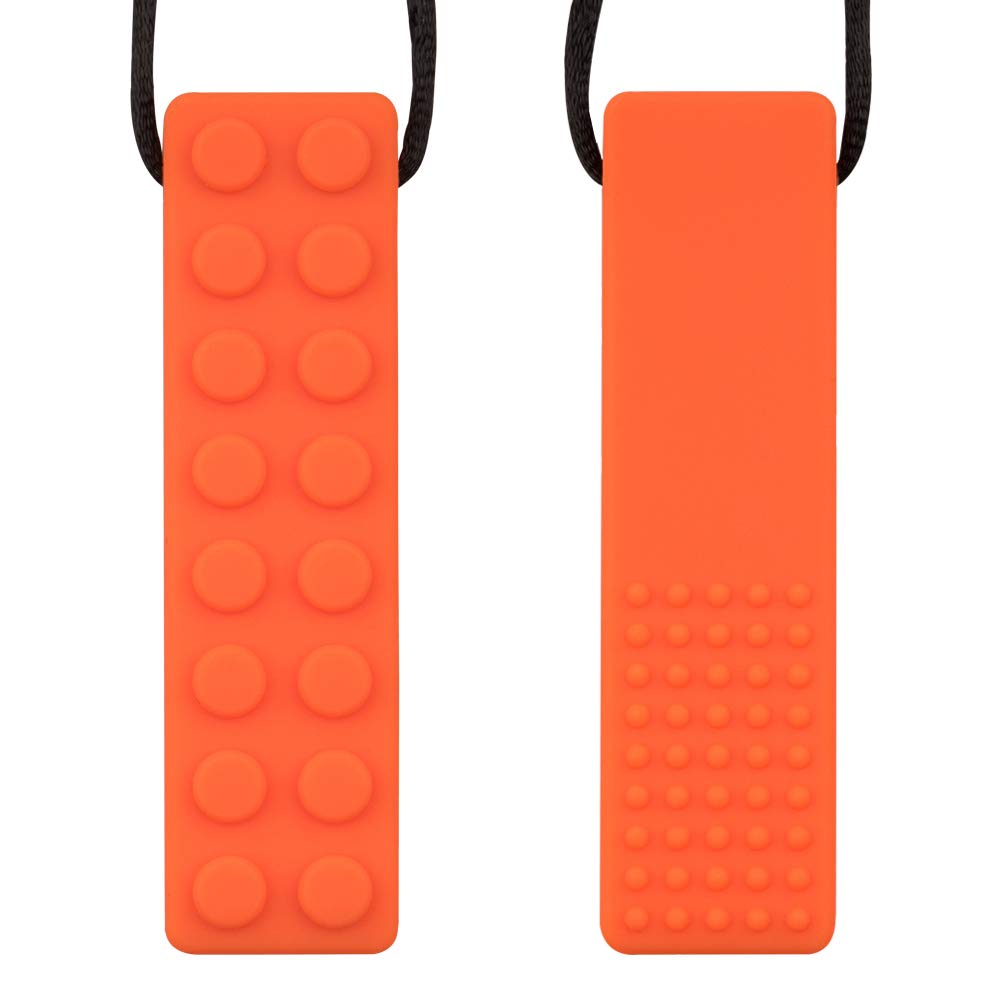 BUDDE 5PCS Chew Necklace,chewies for Kids;Sensory Chew Necklace with Teething, ADHD, Autism, Biting Needs, Oral Motor Chewy Teether, Silicone Necklace Made from Food Grade Silicone Safety,