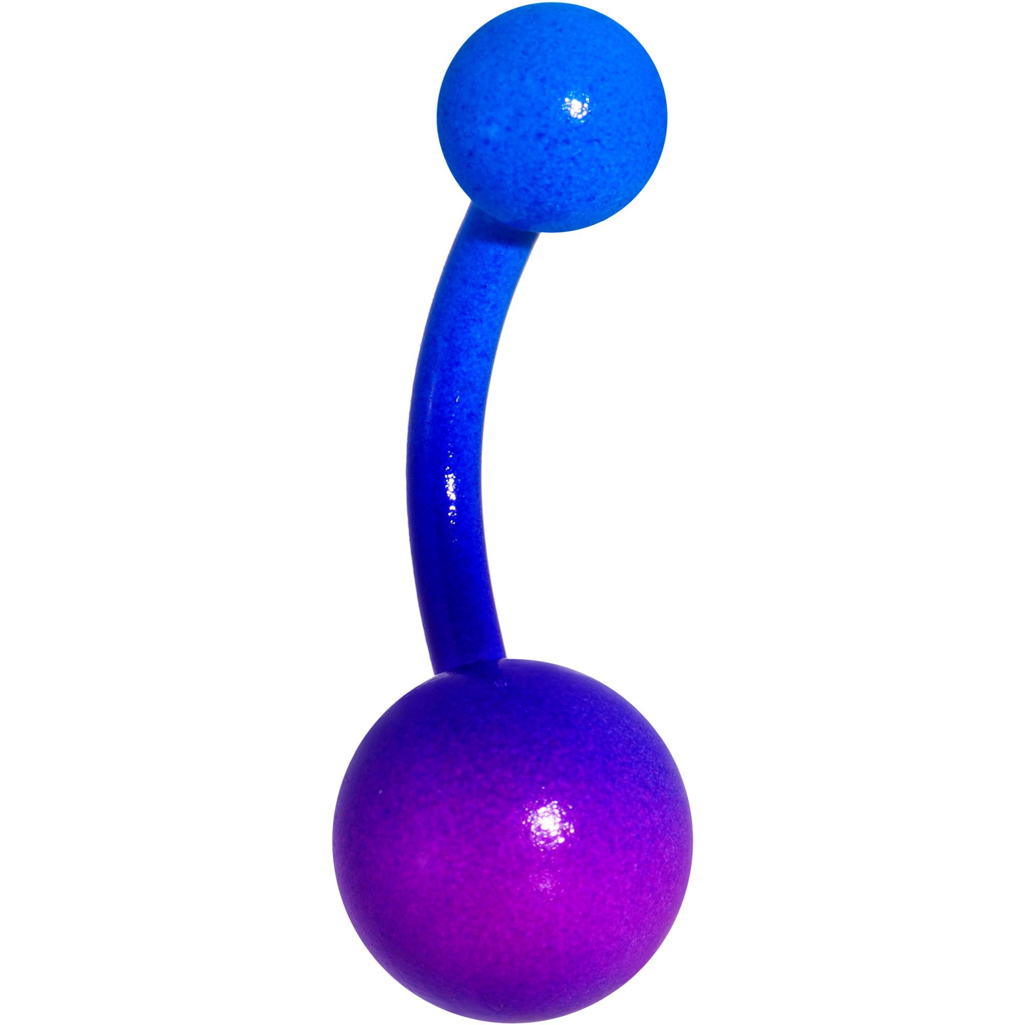Body Candy Color Plated Orange Yellow Fade Belly Button Ring
