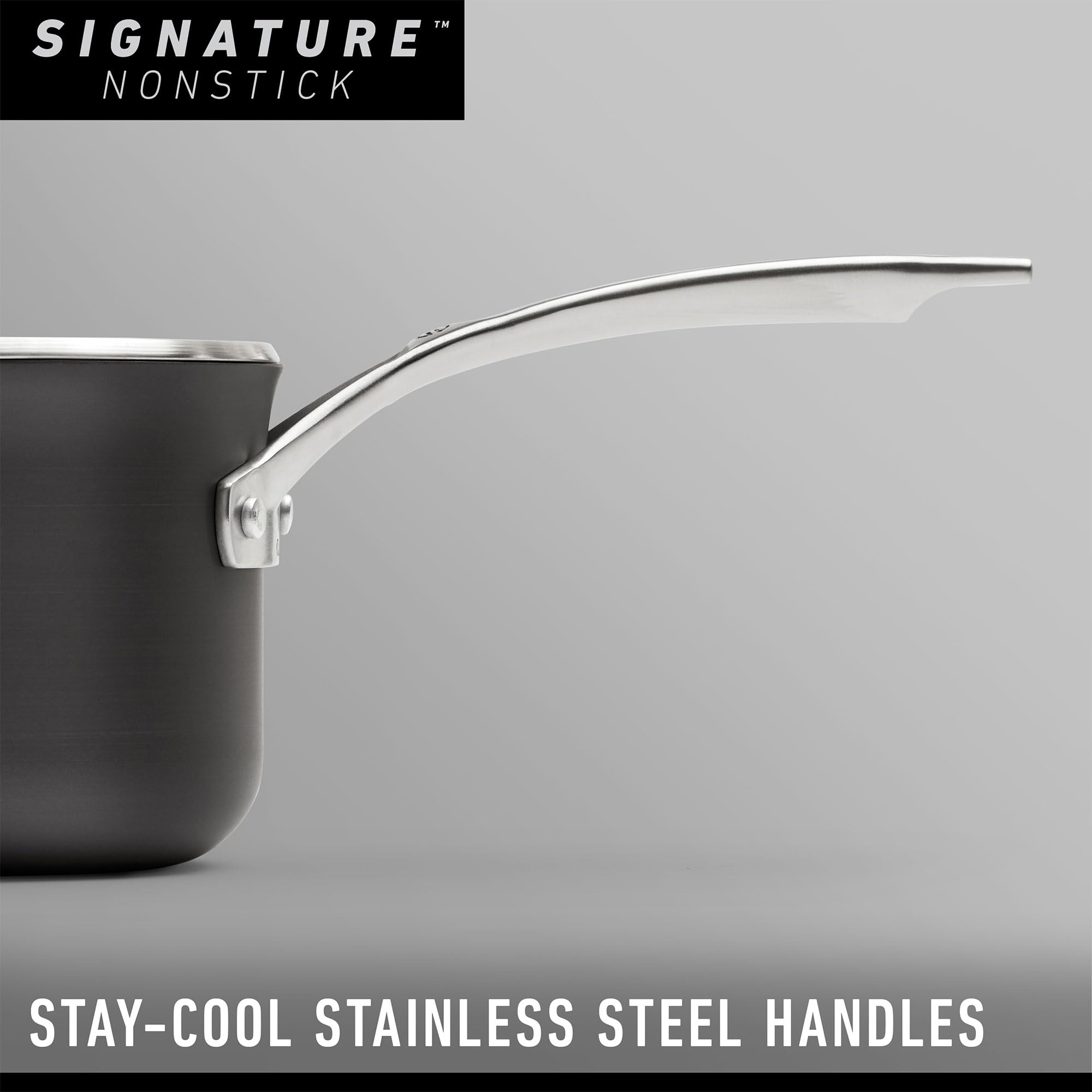 Calphalon Signature Hard-Anodized Nonstick 2-Quart Sauce Pan with Cover, 2 QT