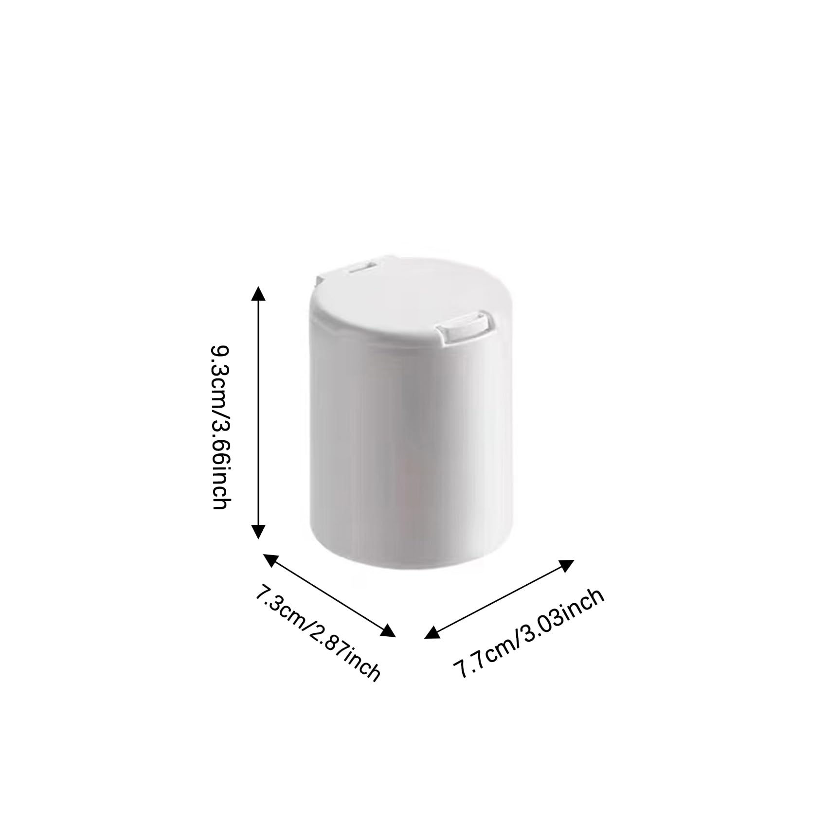 Cotton Swab Ball Qtip Holder Jar Plastic Container Dispenser Box with Lid for Bathroom Home Storage Organizer (Round (Single Grid))