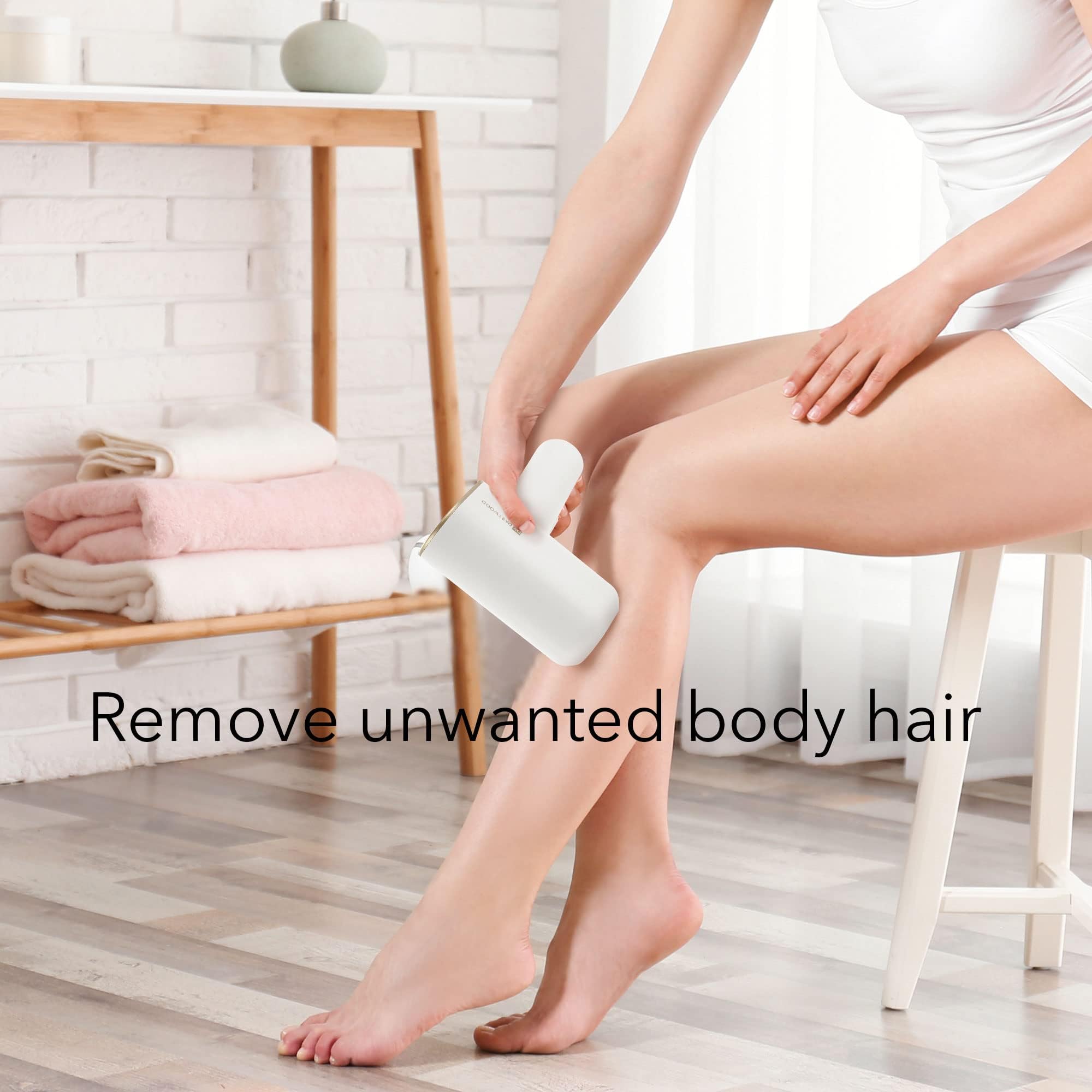 Dartwood IPL Hair Removal Device- Laser Hair Removal for Women - with 5 Adjustable Energy Levels and Cooling Mode (White, 1 Pack)