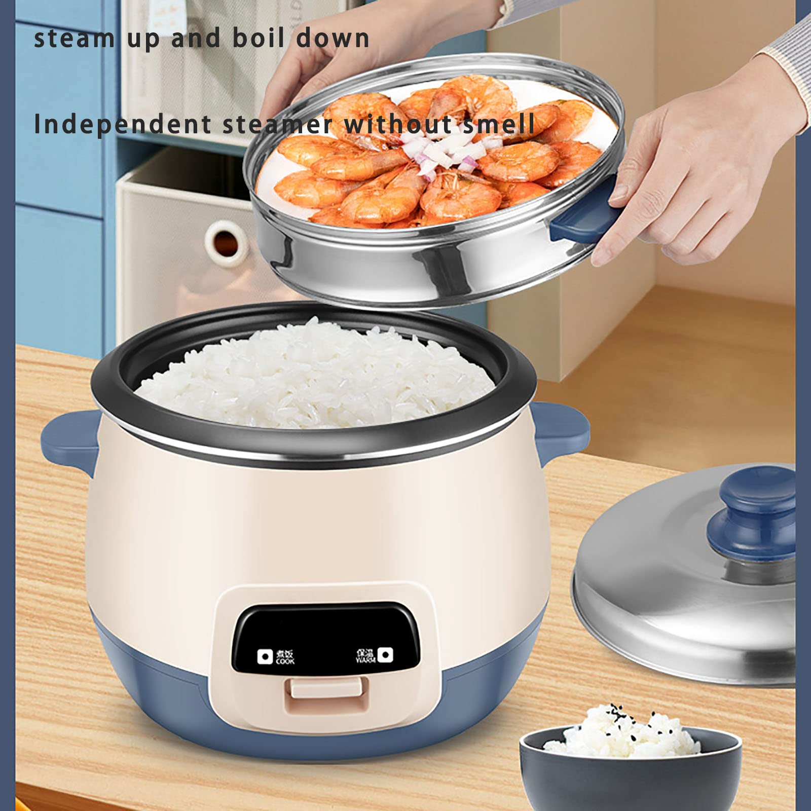 BJHYN 3L/4L Household Multicooker Rice Cooker Automatic Keep Warm Function Non-Stick Coating is Easy to Clean Slow Cooker, Steamer, Saute, Stewpot