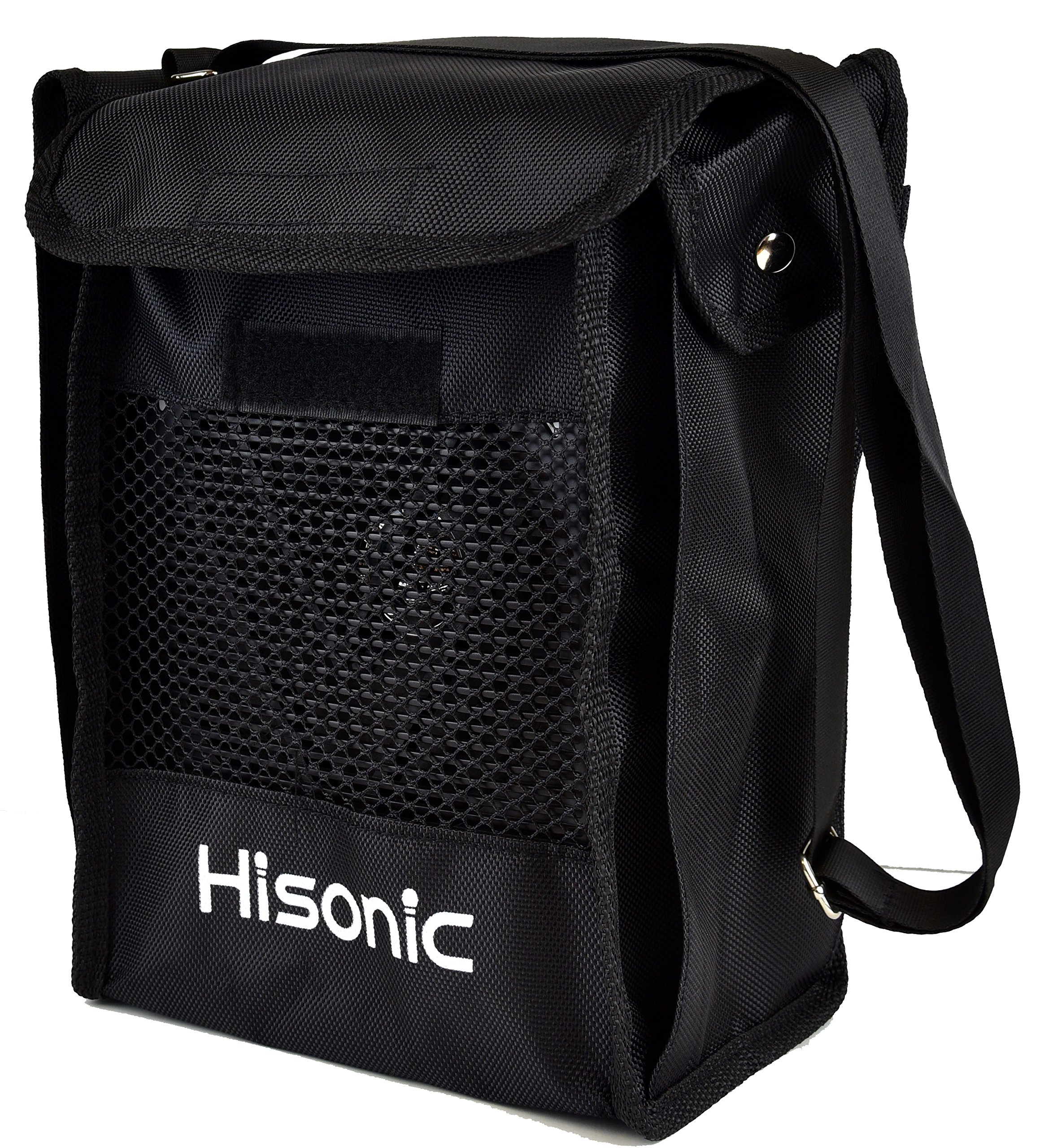 HISONIC HS120BT HL Portable PA System with Wireless Microphones and Lithium Rechargeable Battery and Car Cable Bluetooth Connected with Cell Phones and Pads Black