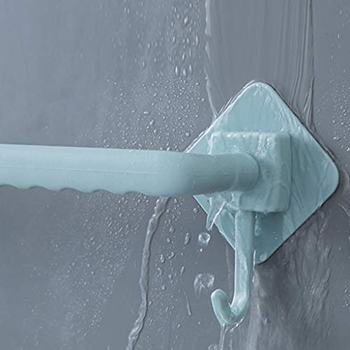 DFHBFG Towel Rack Kitchen Bathroom Towel Rack Suction Cup Toilet Single Rod Hanging Towel Bar Bath Towel Bathroom Shelf (Color : E)
