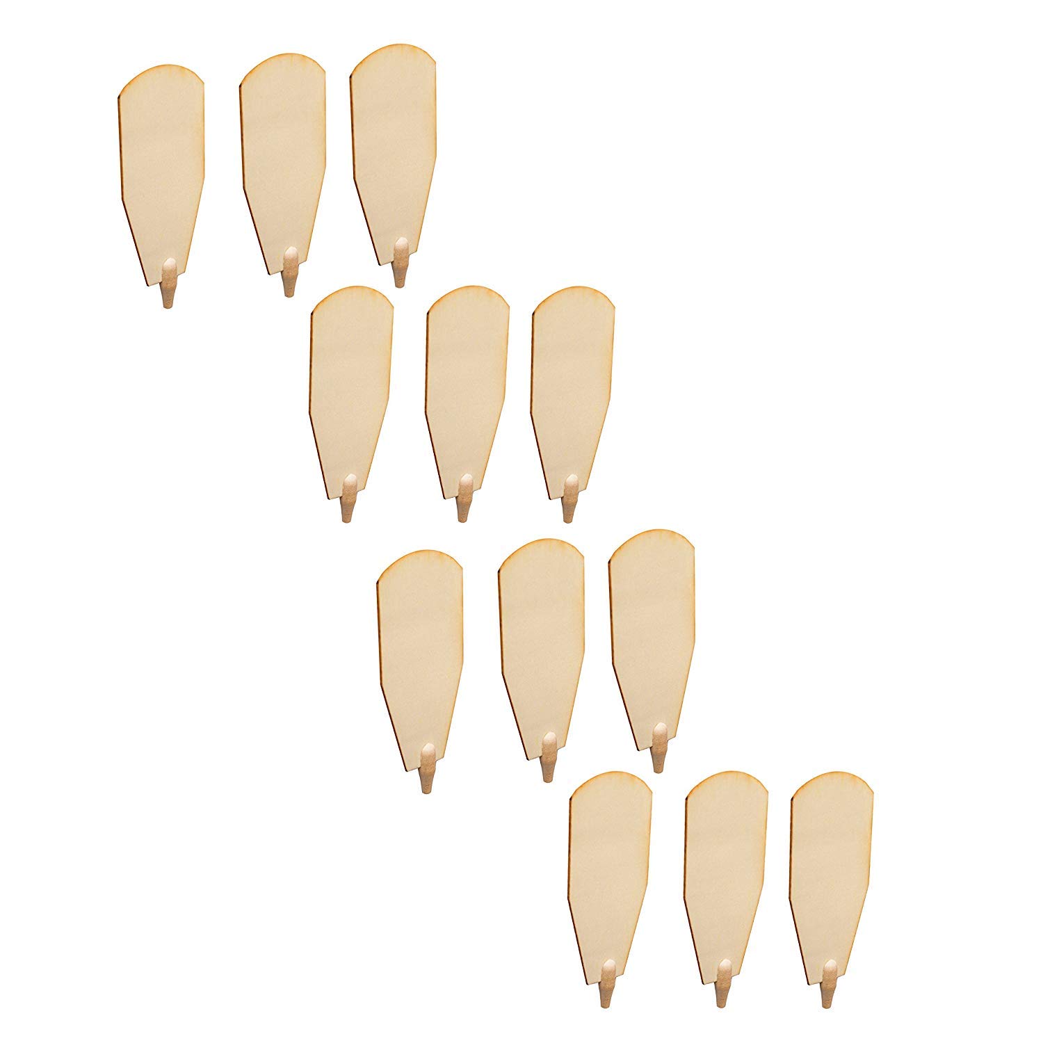 BRUBAKER Replacement Kit for 18" & 24" Natural Pyramid - 12 Fans, 6 Candle Holders, Fan Blades Holder & Nub
