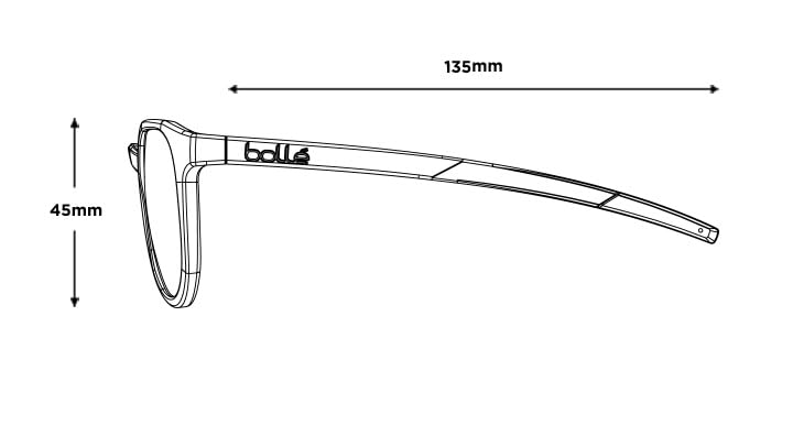 bollé Merit Sunglasses, Black Matte - Volt+ Gun
