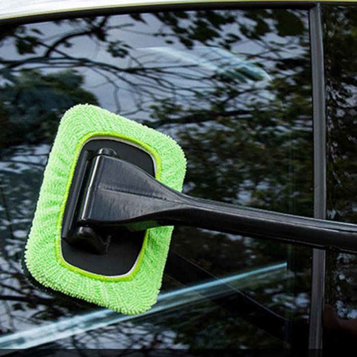 Ultra Clean Windshield and Screen Cleaner, Microfiber Car Window Cleaning Tool, Super Absorbent, Easy to Clean, Washable, and Dryer Safe, Reusable Cloth Pad for Auto Interior and Exterior Glass
