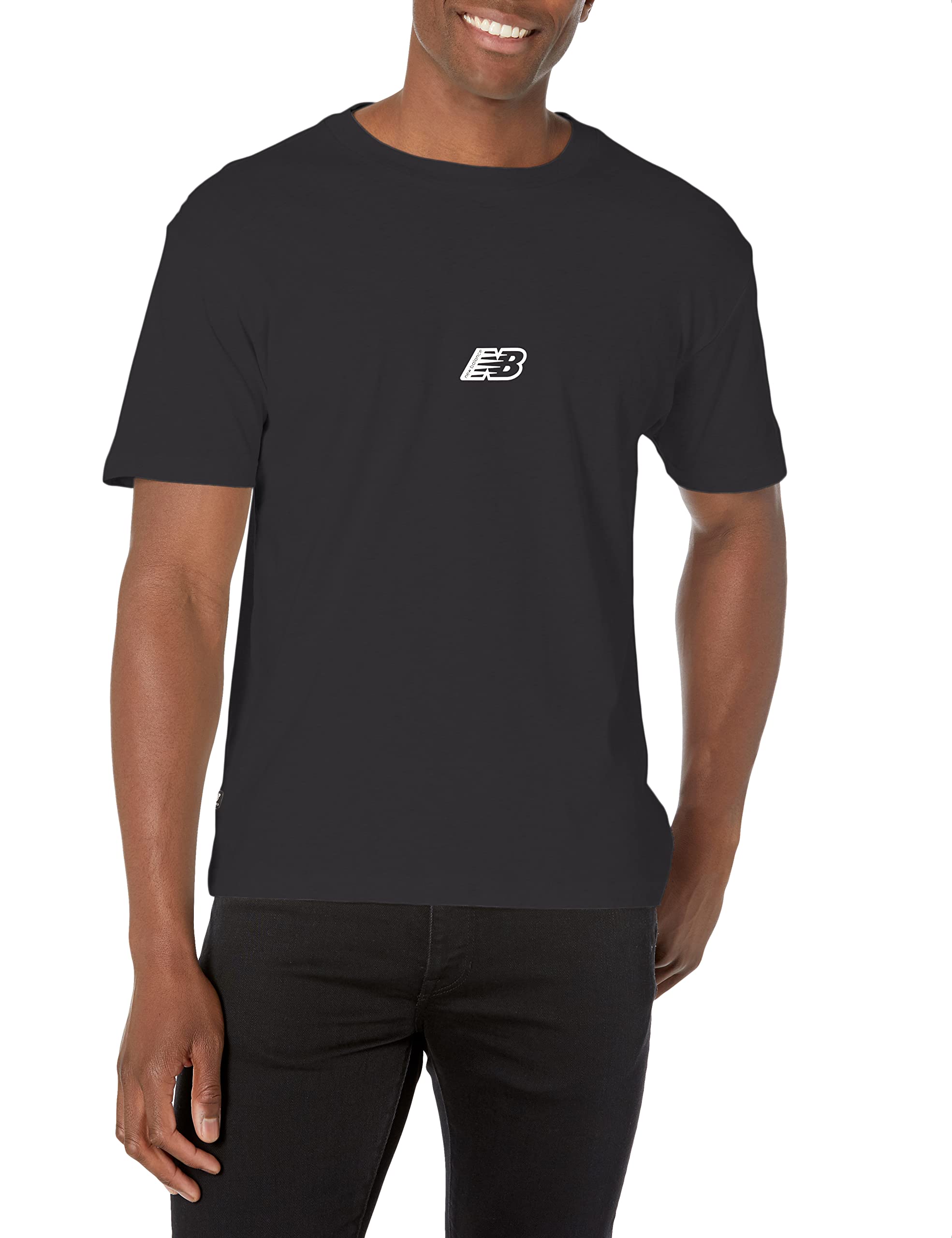New Balance Men's NB Essentials Short Sleeve, Nightwatch Green, Medium