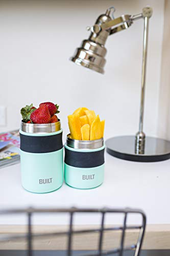 BUILT 16 Ounce Vacuum Insulated Food Jar Tumbler Double Wall Mint 5237389