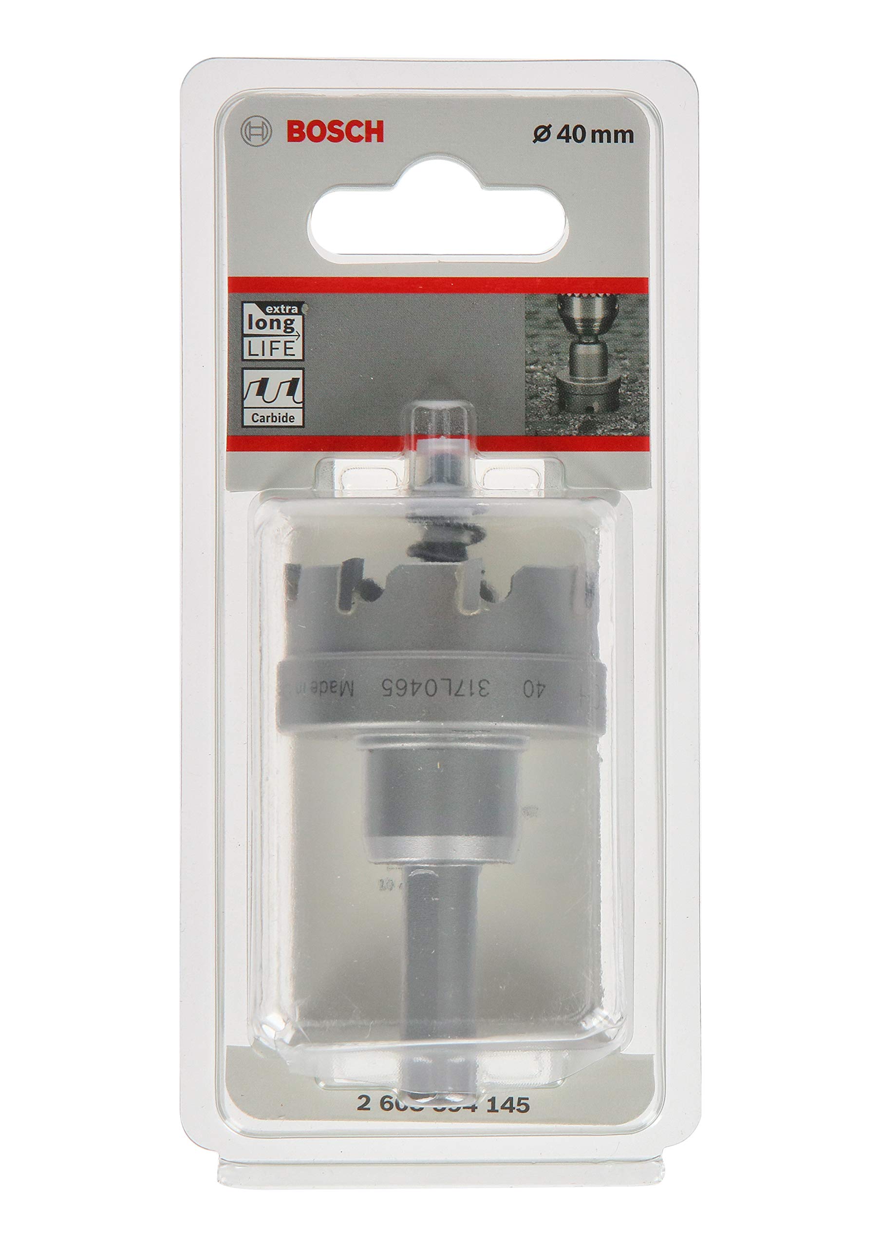 Bosch Professional 2608594138 Tungsten Carbide Hole Saw Precision for Sheet Metal (Stainless Steel, Ø 29 mm, Drill Accessories)