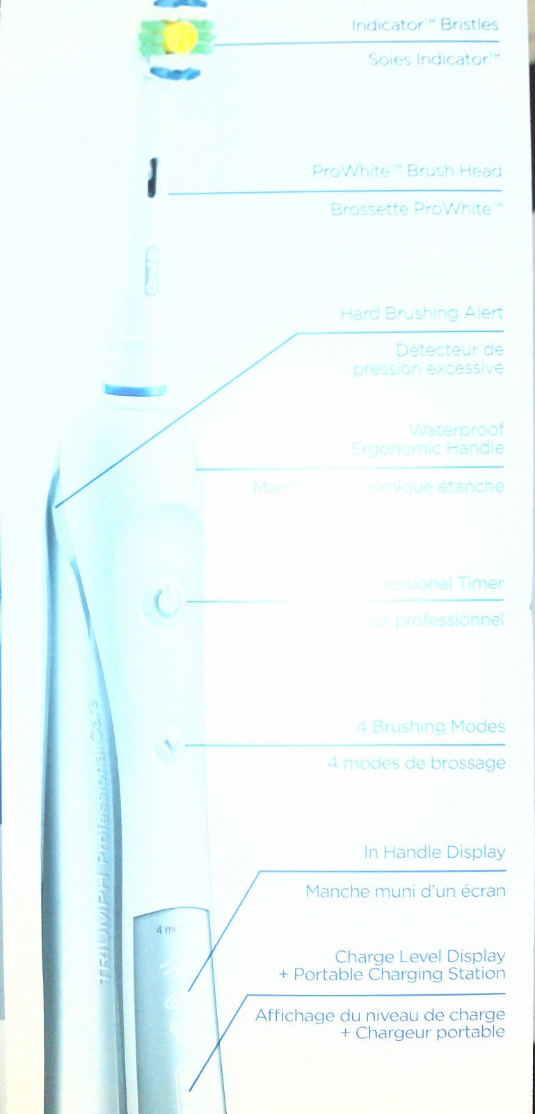 Oral-B Healthy Clean and ProWhite Precision 4000 Rechargeable Electric Toothbrush, 1 Count