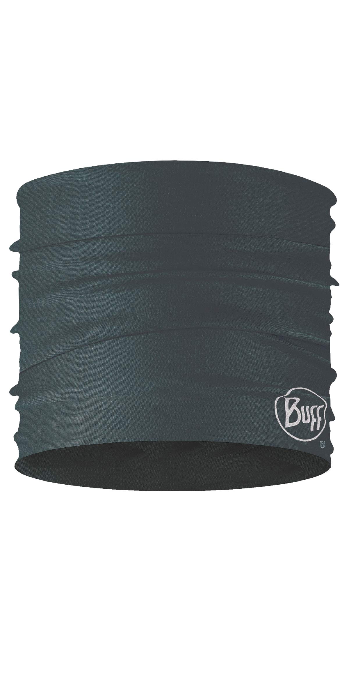 BUFF CoolNet UV Half Neck Gaitor, UPF 50 Sun Protection, Breathable, Cooling Bandana, Versatile, Quick Dry Face Mask, Black, Adult Size
