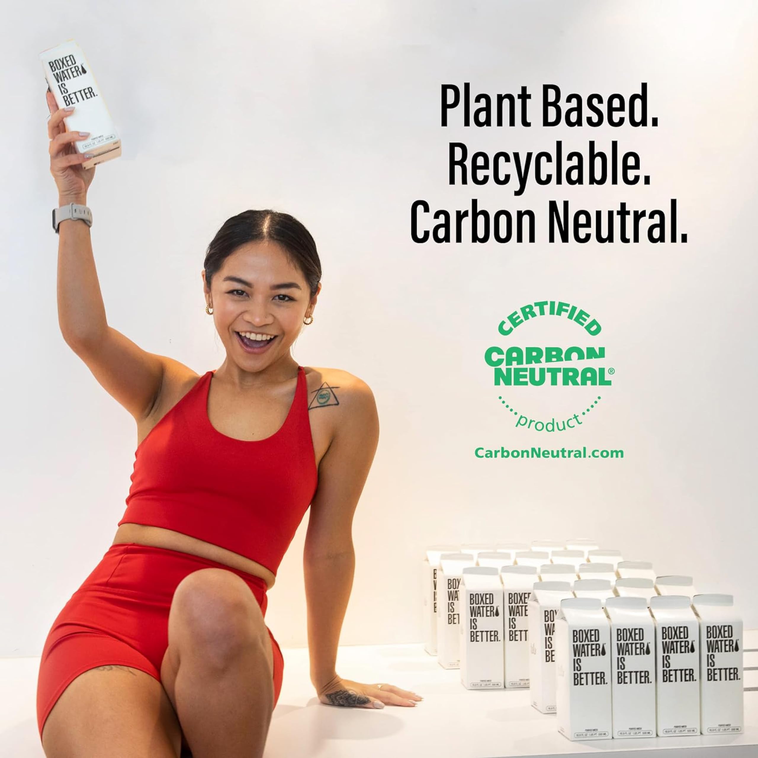 Boxed Water 16.9 oz. (24 Pack) – Purified Drinking Water in 92% Plant- Based Boxes – 100% Recyclable, BPA-Free, Refillable/Reusable Cartons – More Sustainable than Plastic Bottled Water