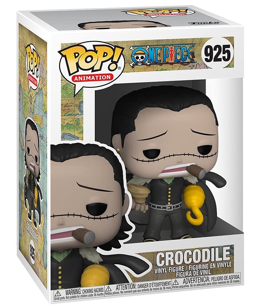 POP One Piece - Crocodile Funko Pop Vinyl Figure (Bundled with Compatible Pop Box Protector Case), Multicolor, 3.75 inches