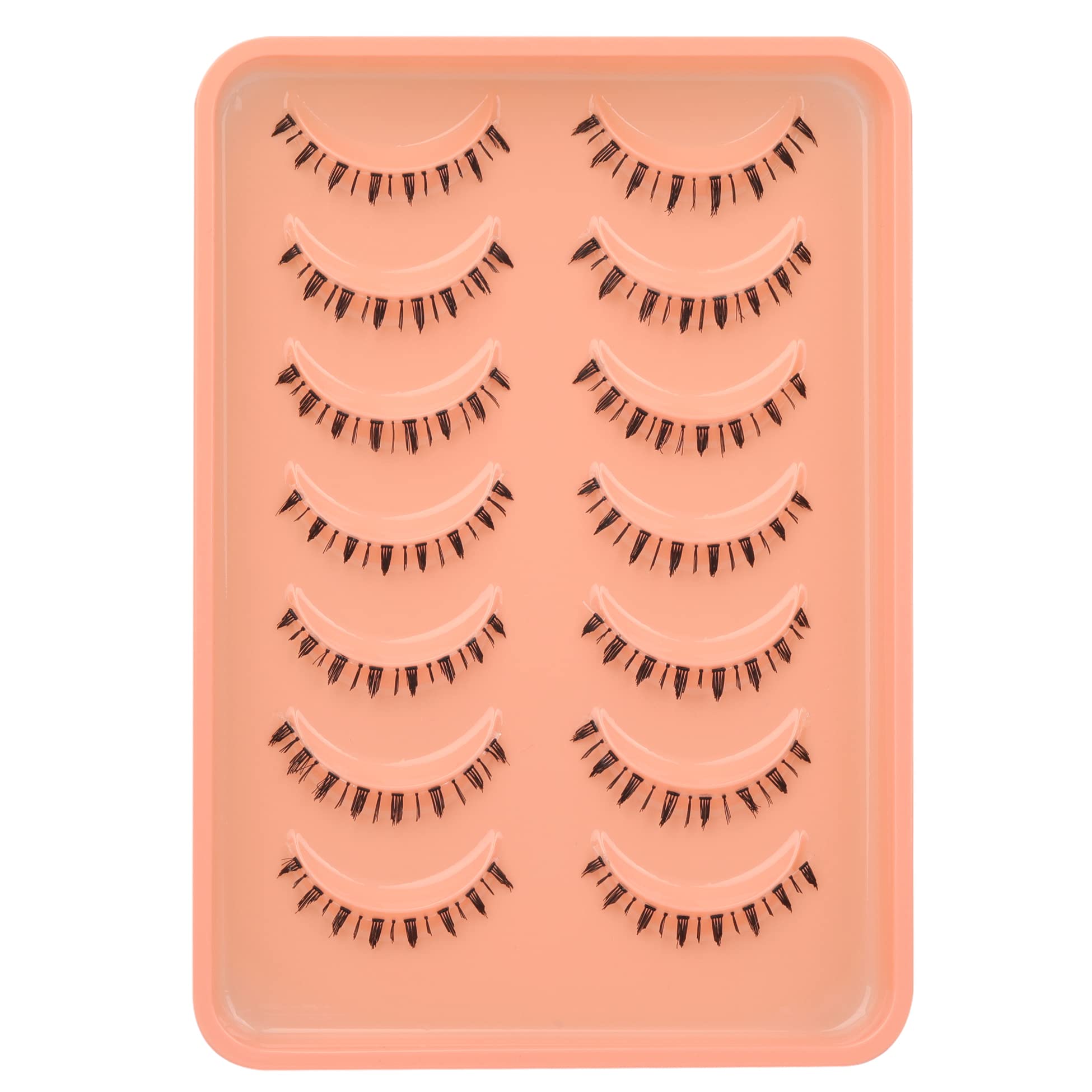 Bottom Lashes Japanese Manga Style Spiky Anime Lower Lashes Clear Band Natural Wispy Handmade Dramatic Bottom Eyelashes Strip Pack by Mavphnee