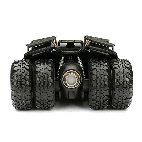 Jada Toys DC Comics 2008 The Dark Knight Batmobile With Batman figure; 1:24 Scale Metals Die-Cast Collectible Vehicle