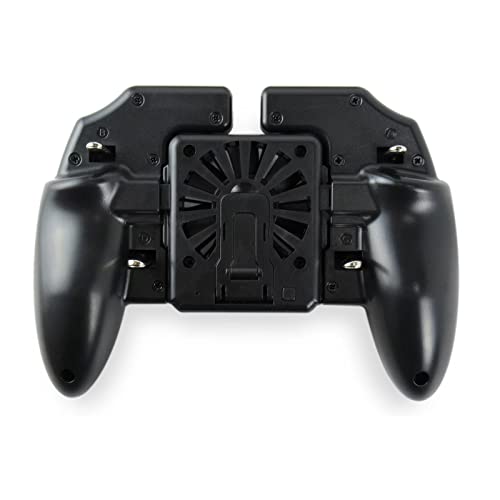 Mobile Game Controller with Cooling Fan/Phone Holder/Finger Sleeves for PUBG/Fortnite/Call of Duty, L1R1 Mobile Triggers for 4.7β-6.5β iOS/Android Phones, Outstanding Compatibility