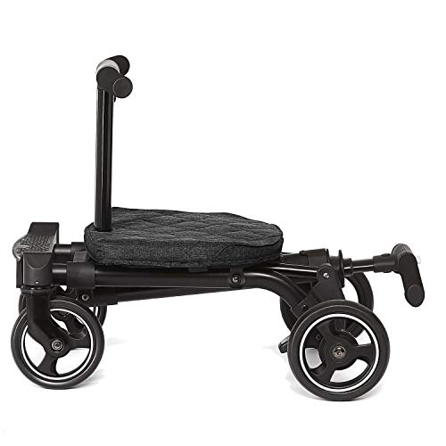 Dream On Me, Coast Stroller Rider with Canopy, Lightweight, One Hand Easy fold, Travel Ready, Sturdy, Adjustable Handles, Soft-Ride Wheels, Easy to Push, Black