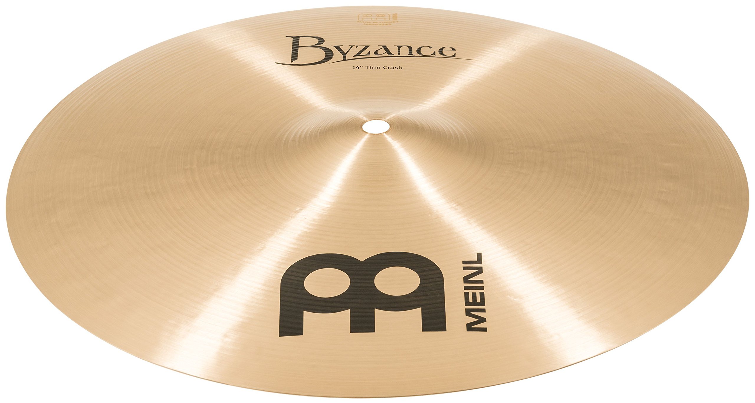 Meinl Cymbals Byzance 14" Traditional Thin Crash — Made in Turkey — Hand Hammered B20 Bronze, 2-Year Warranty (B14TC)