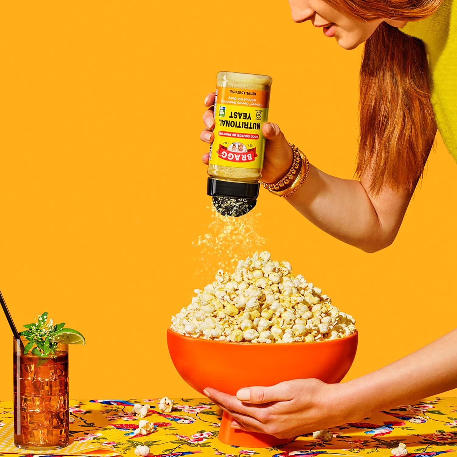 Bragg Premium Nutritional Yeast Seasoning - Vegan, Gluten Free β Good Source of Protein & Vitamins β Nutritious Savory Parmesan Cheese Substitute (Original, 12 Ounce (Pack of 1))