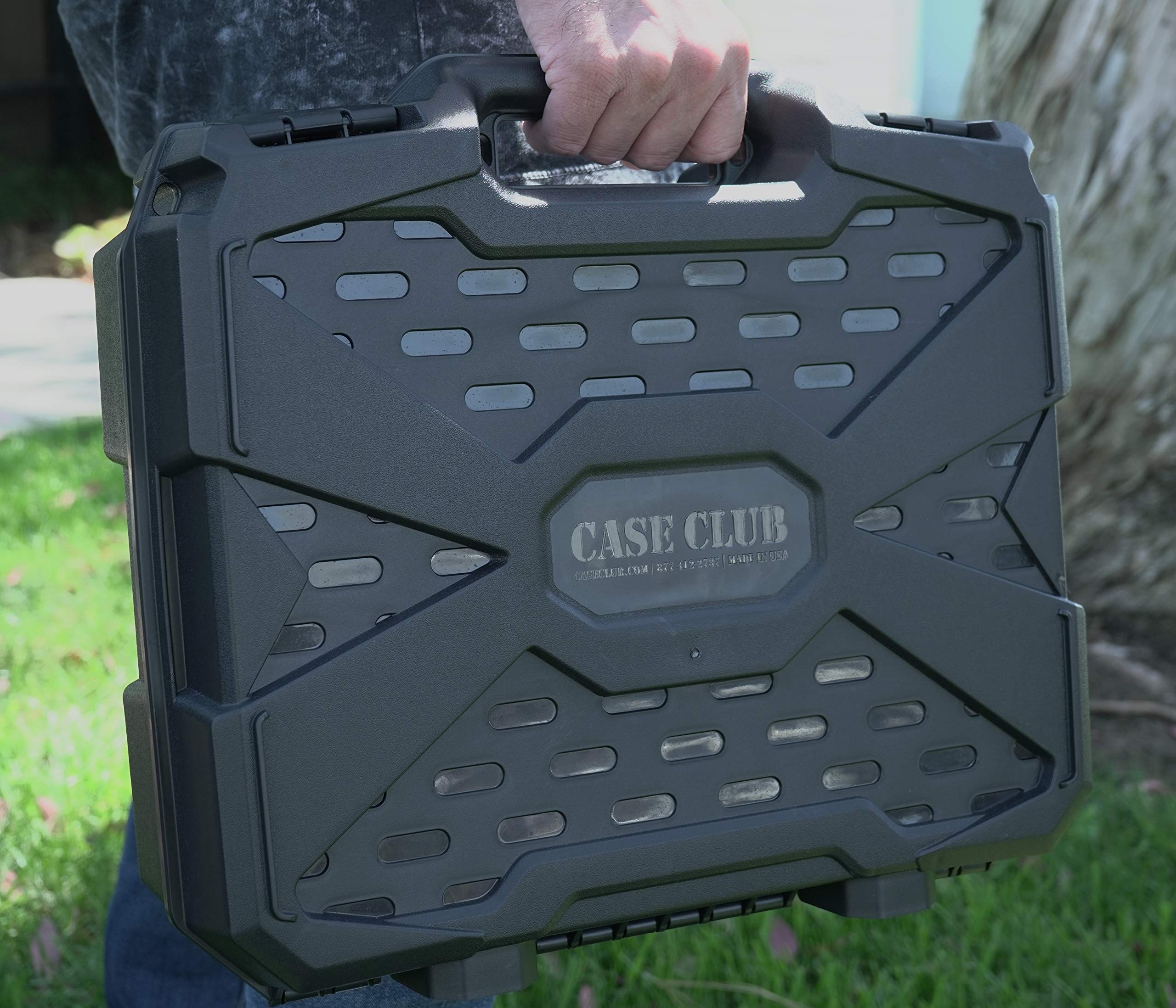 Case Club Projector Travel Case Compatible with Epson VS250 Svga, VS350 xga, VS355 wxga Projectors, Hdmi Cable and Remote with Custom Foam Compartment and Hard Shell Protection