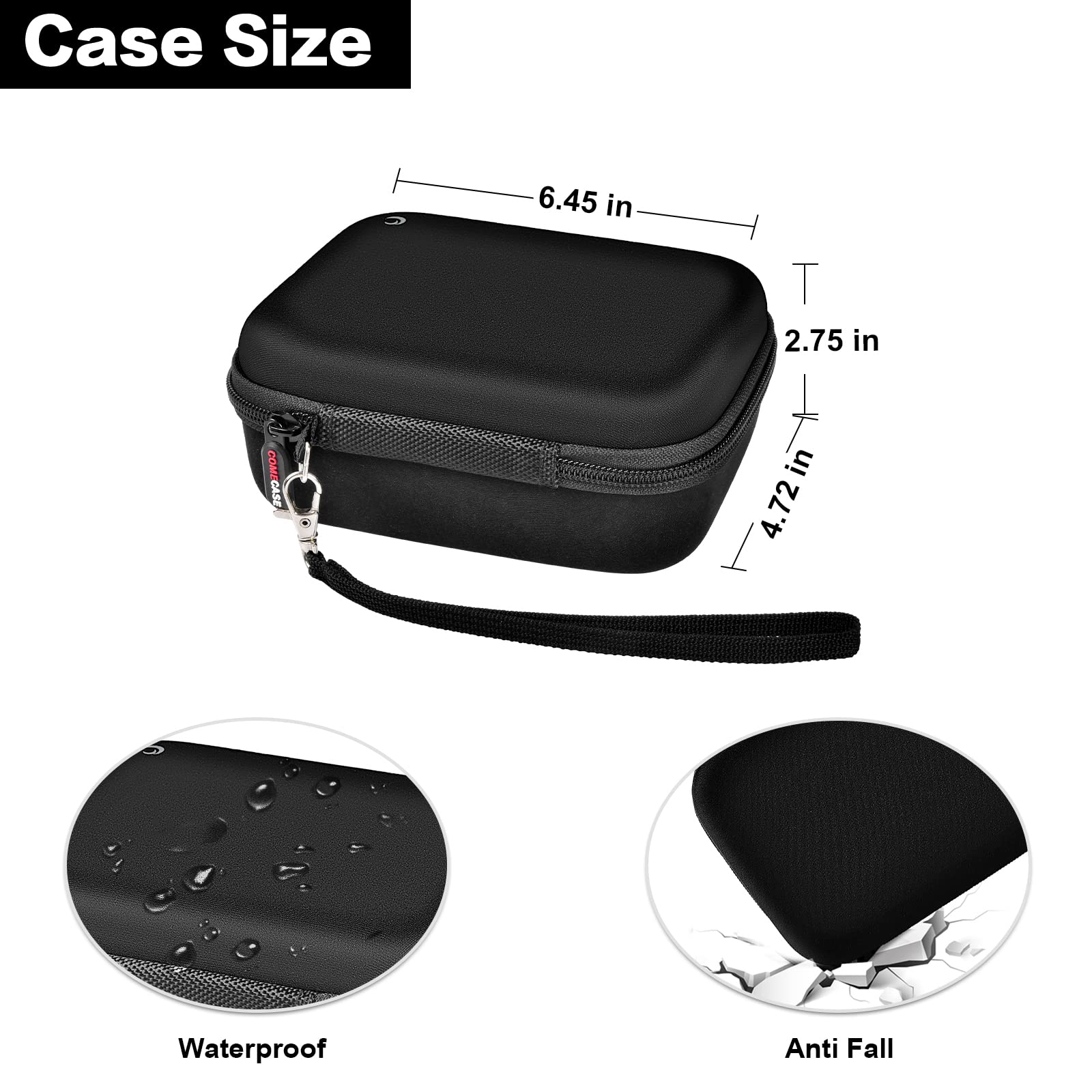 Case Compatible with Bakugan Figures, BakuCores and Armored Alliance, Collectible Action Figures, Mini Toys Container Carrying Box for Bakugans Trading Cards (Bag Only) - Black