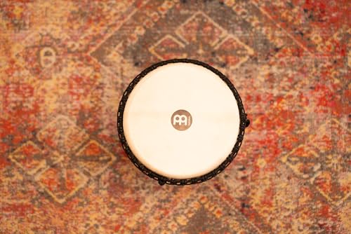 Meinl Percussion ADJ2-XL+BAG African Style Rope Tuned 13-Inch Wood Djembe with Bag, Brown