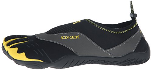 Body Glove Men's 3t Cinch-m Water Shoe, Black/Yellow, 10