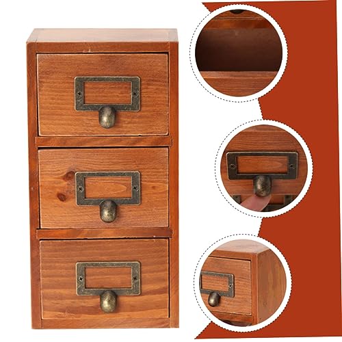 BESTOYARD 1pc Box Storage Box toiletry organizer stacking storage bins storage drawers jewelery organizer storage pull out drawers toiletry containers Wood desk multipurpose office