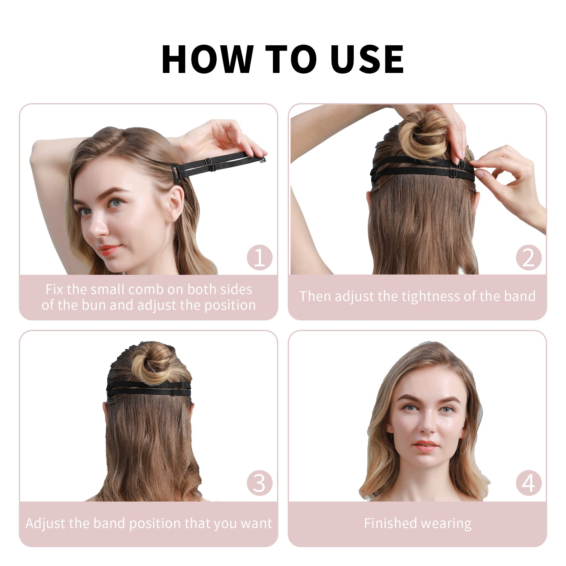 DB11 Facelift Bands with Clips, 4 PCS Reusable Hairpin Facial Lifting Bands Invisible Facelift Patch Straps for Hair, Instantly Remove Eye Fishtail Wrinkles