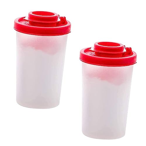 JalepenĚo Pepper 2pcs Pepper Shaker Seasoning Jars Plastic Pepper Plastic Bottle Metal Clear Plastic Mini Plastic s Seasoning s Kitchen Supplies