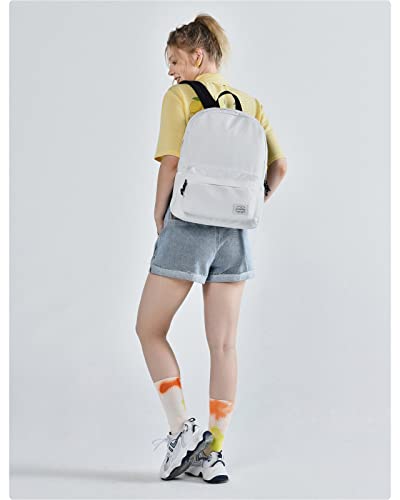 HotStyle SIMPLAY Classic School Backpack Bookbag, White