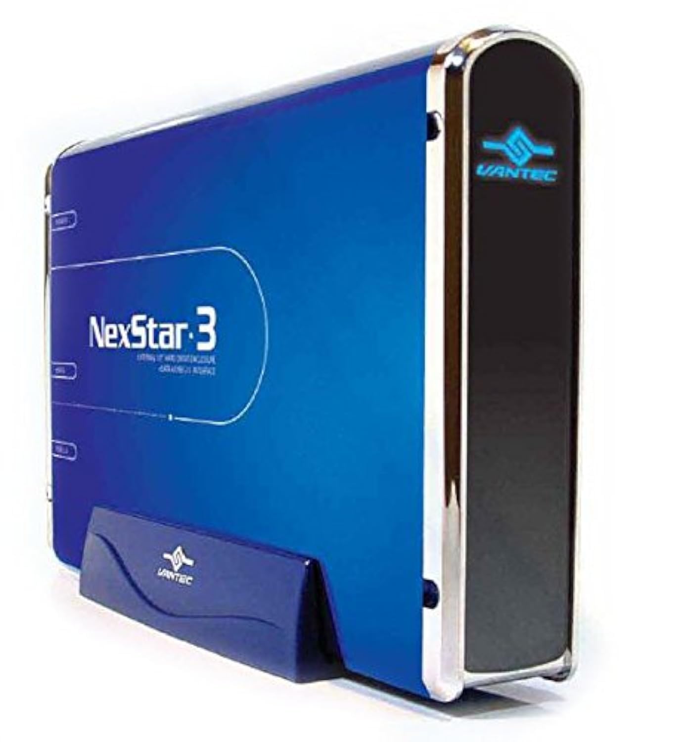 Vantec NexStar 3 NST-360SU-BL 3.5-Inch SATA to USB 2.0 and eSATA External Hard Drive Enclosure (Midnight Blue)