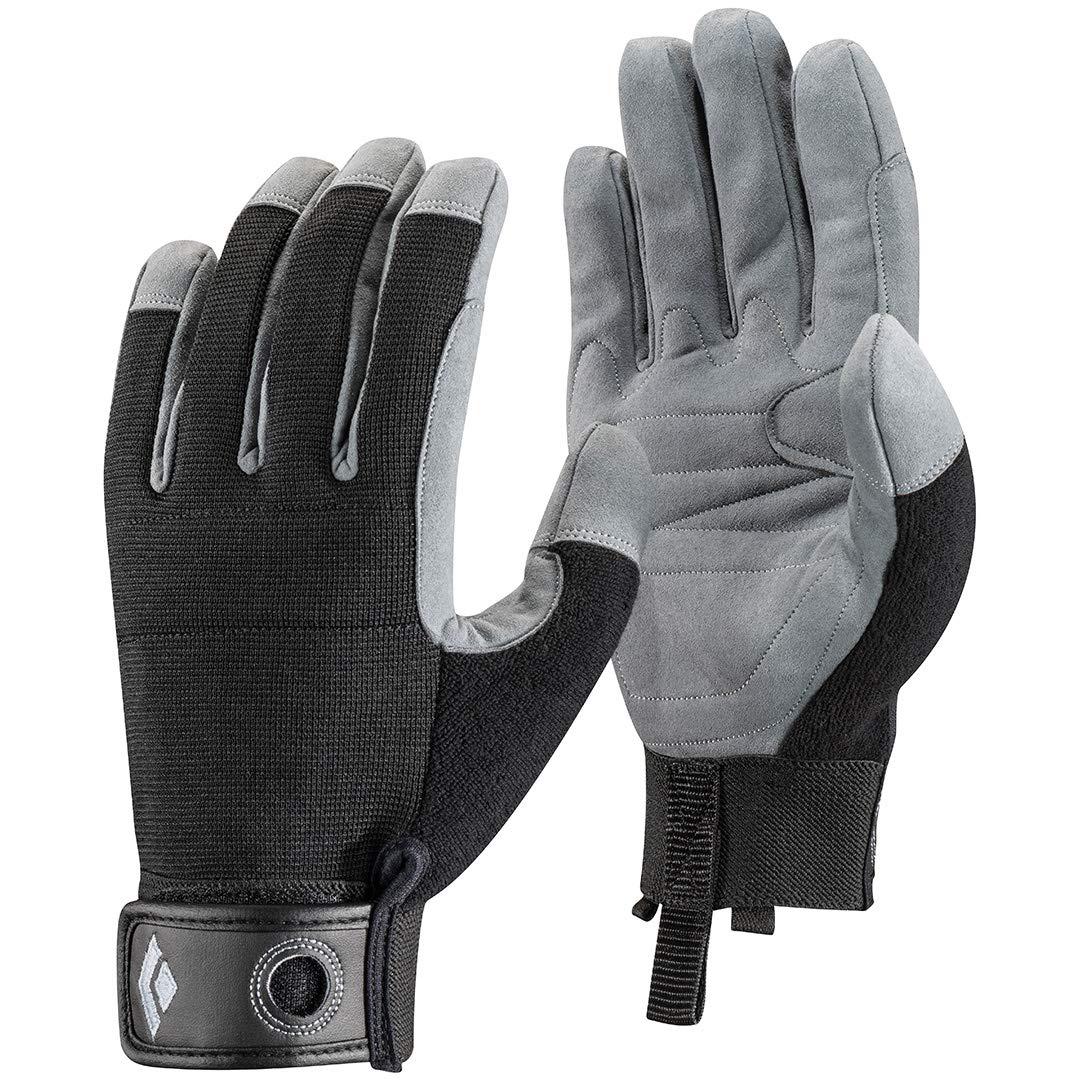 Black Diamond Crag Climbing Gloves, Black, Medium