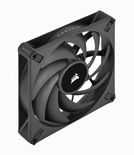 Corsair AF140 Elite, High-Performance 140mm PWM Fluid Dynamic Bearing Fan with AirGuide Technology (Low-Noise, Zero RPM Mode Support) Single Pack - Black
