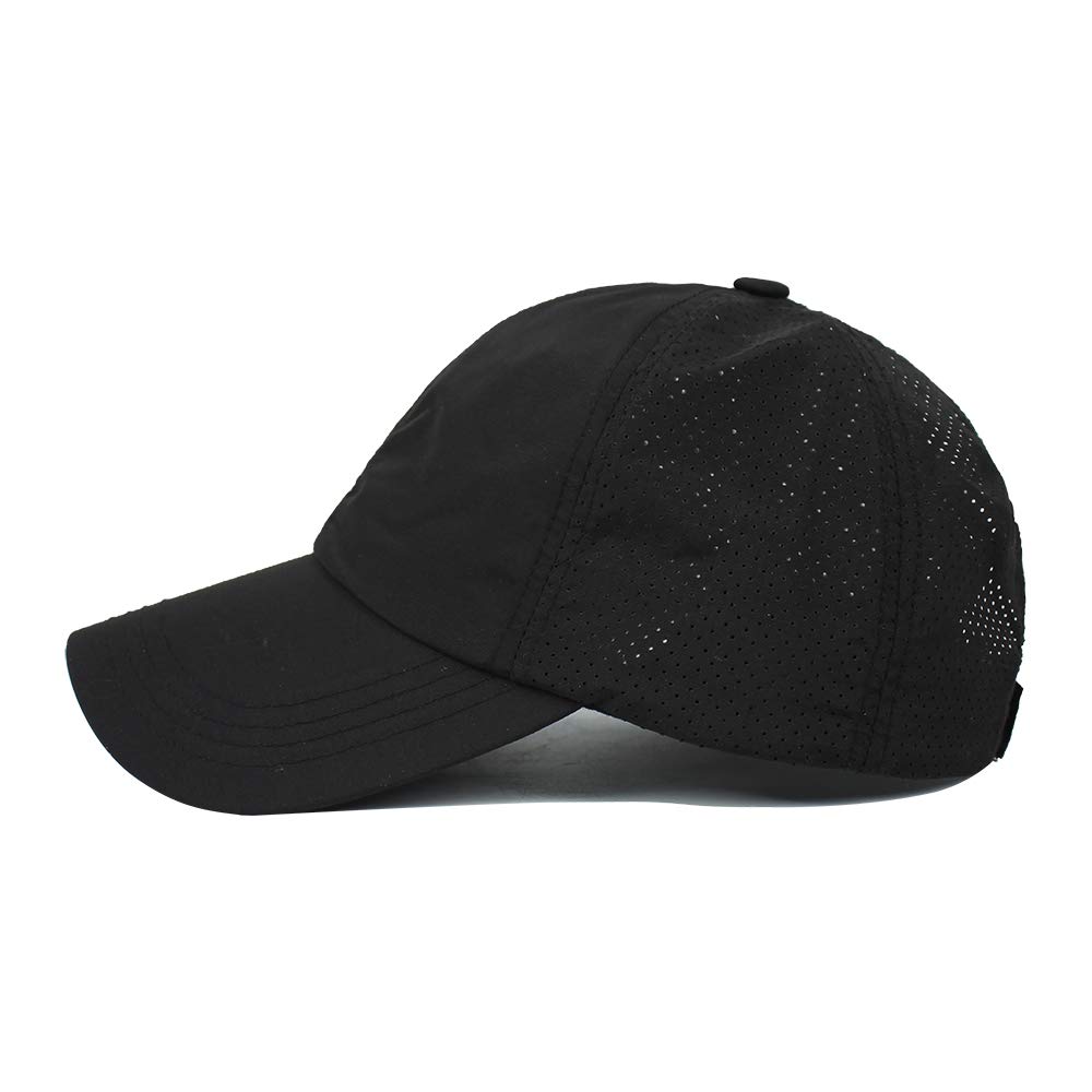 Bonvince Womens Criss Cross Ponytail Hat Quick Drying Baseball Cap Sun Hats UV Protection Sport Cap Dark Blue