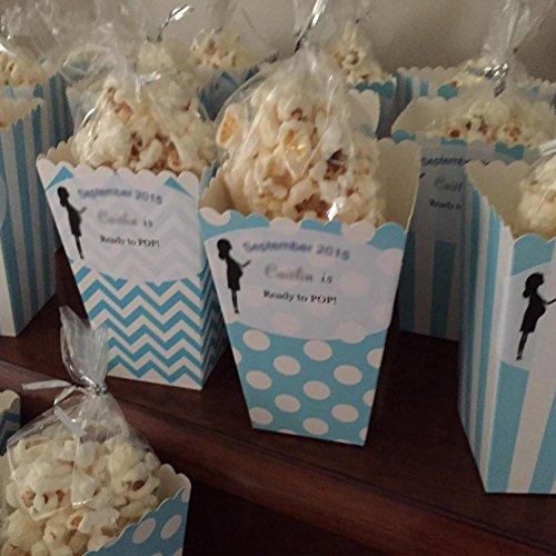 NUIBY 36 Pcs Popcorn Boxes Treat Boxes Movie Popcorn Paper bags for Dessert Tables & Wedding Favors