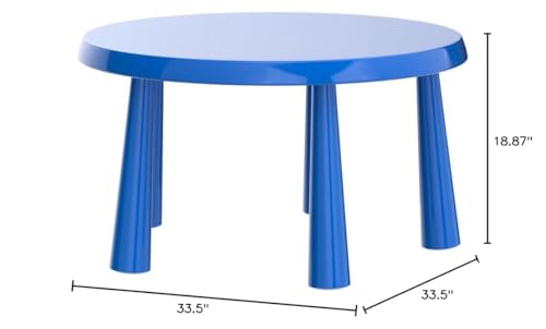 Ikea Mammut Children's Table Indoor Outdoor Blue 903.651.80 Size 33 1/2"