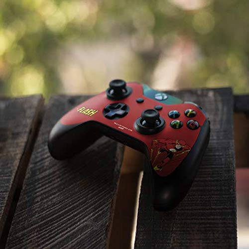 Skinit Decal Gaming Skin Compatible with Xbox One Controller - Officially Licensed Warner Bros Flash Portrait Design