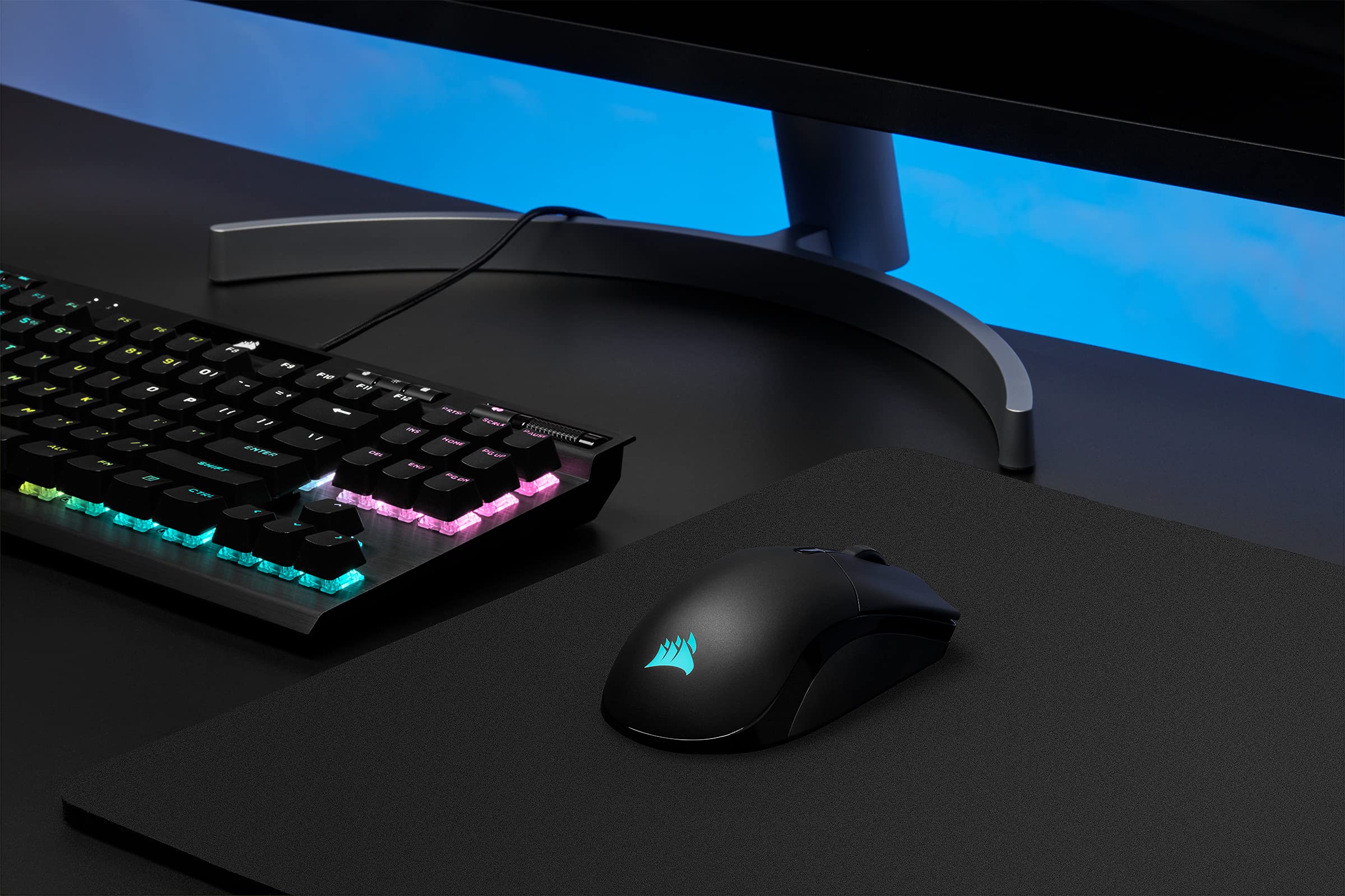 Corsair SABRE RGB PRO WIRELESS CHAMPION SERIES, Ultra-lightweight FPS/MOBA Wireless Gaming Mouse, Black (Renewed)