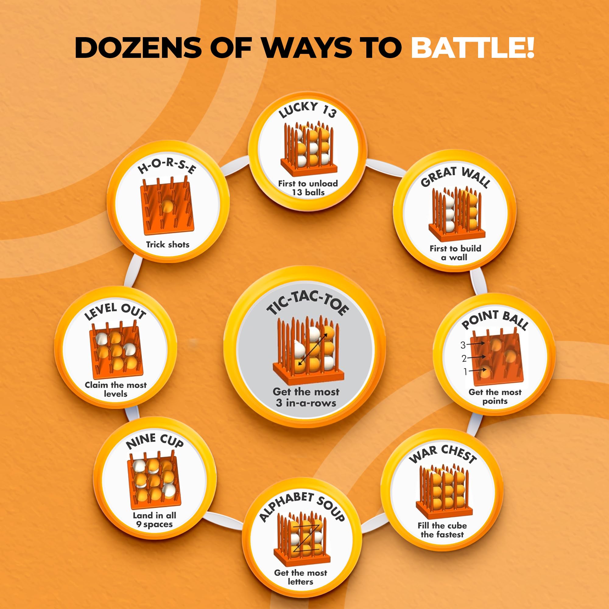 Bounce Battle Game Set - an Addictive Game of Strategy, Skill & Chance