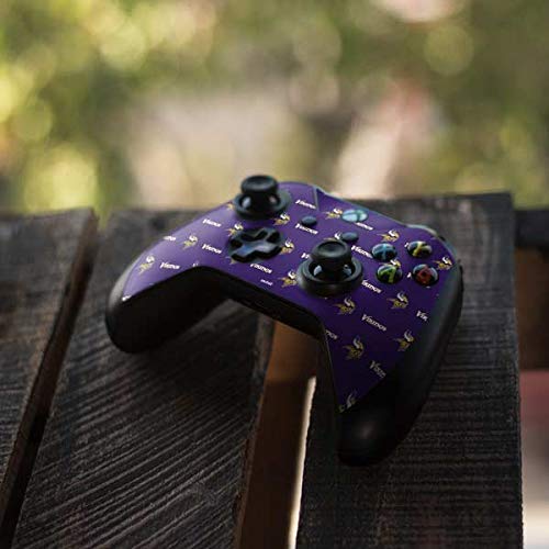 Skinit Decal Gaming Skin Compatible with Xbox One S Controller - Officially Licensed NFL Minnesota Vikings Blitz Series Design