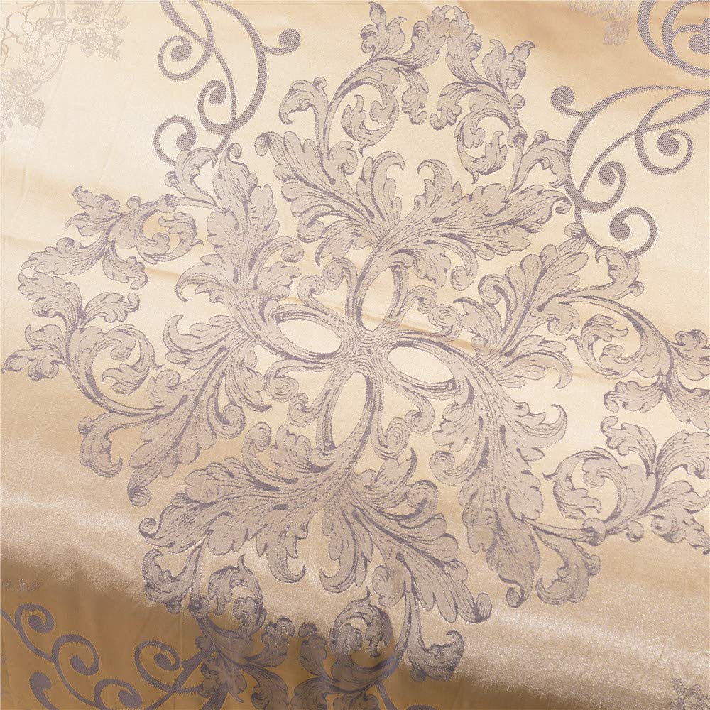 Duvet Cover Set Satin Embroidery Bedding Luxury European Neoclassical Style,3 Piece,King Size