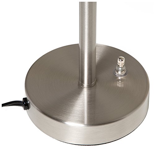 Boston Harbor TL-TB-8008-3L Swing Arm Adjustable Desk Lamp, 60 W, A19, 27.05, Satin Nickel
